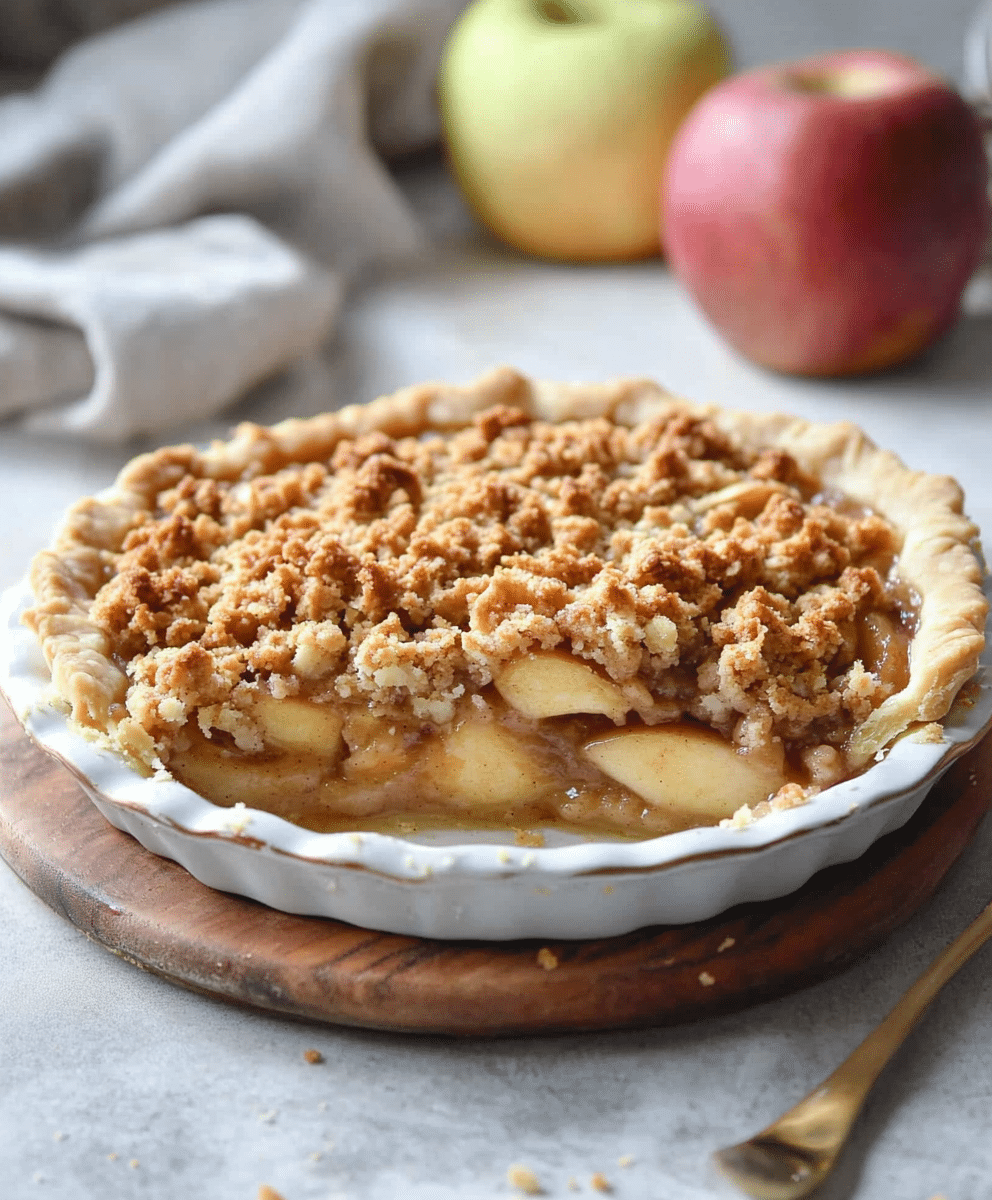 Apple Crumble Pie Recipe - novayum.com