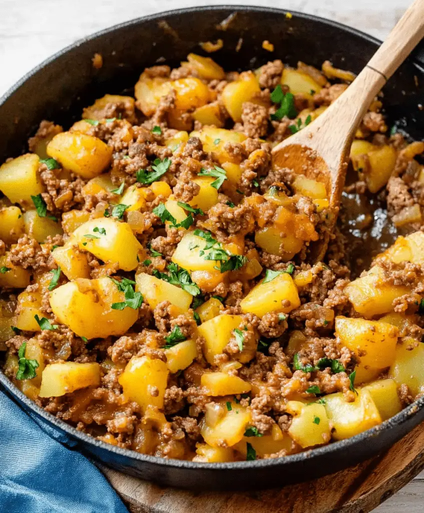 Ground Beef And Potatoes Skillet Recipe - novayum.com