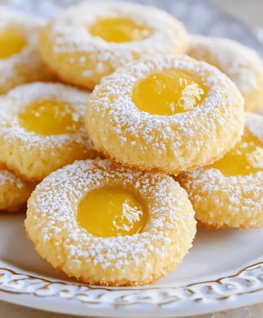 Lemon Thumbprint Cookies Recipe - novayum.com