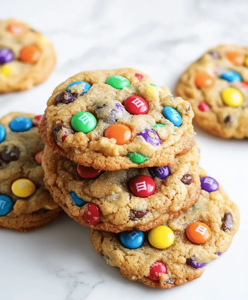 Rainbow M&M Cookies Recipe - novayum.com