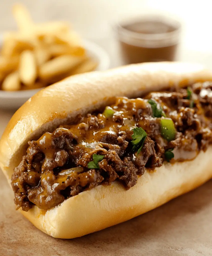 Cheesy Hot Beef Sandwich Recipe - novayum.com