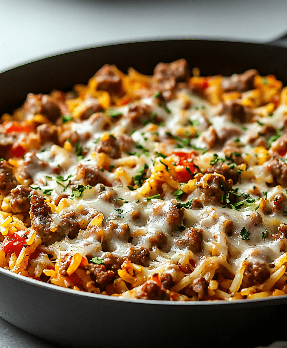 Ground Sausage And Rice Skillet Recipe - novayum.com