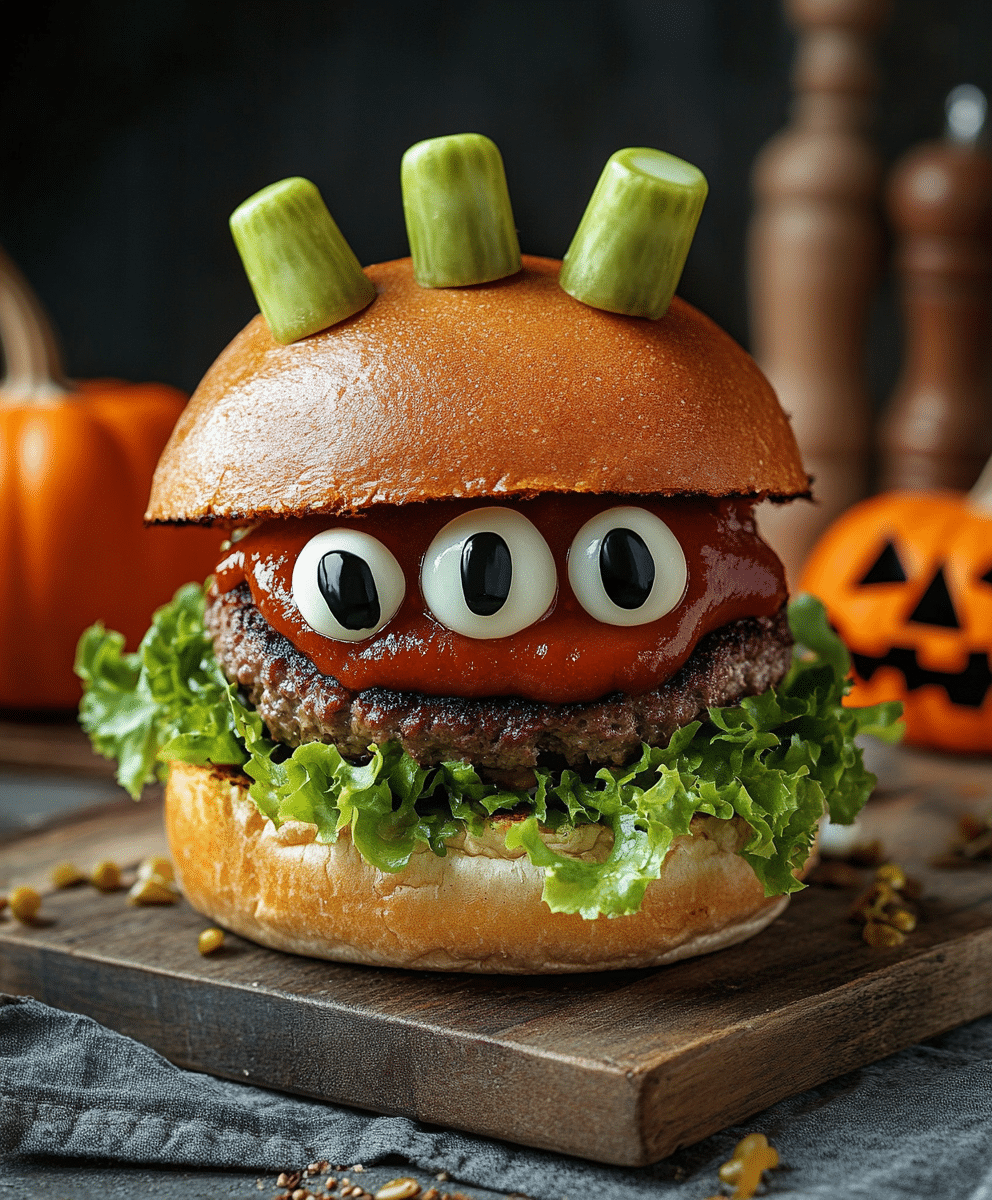 Halloween Monster Burgers Recipe - novayum.com