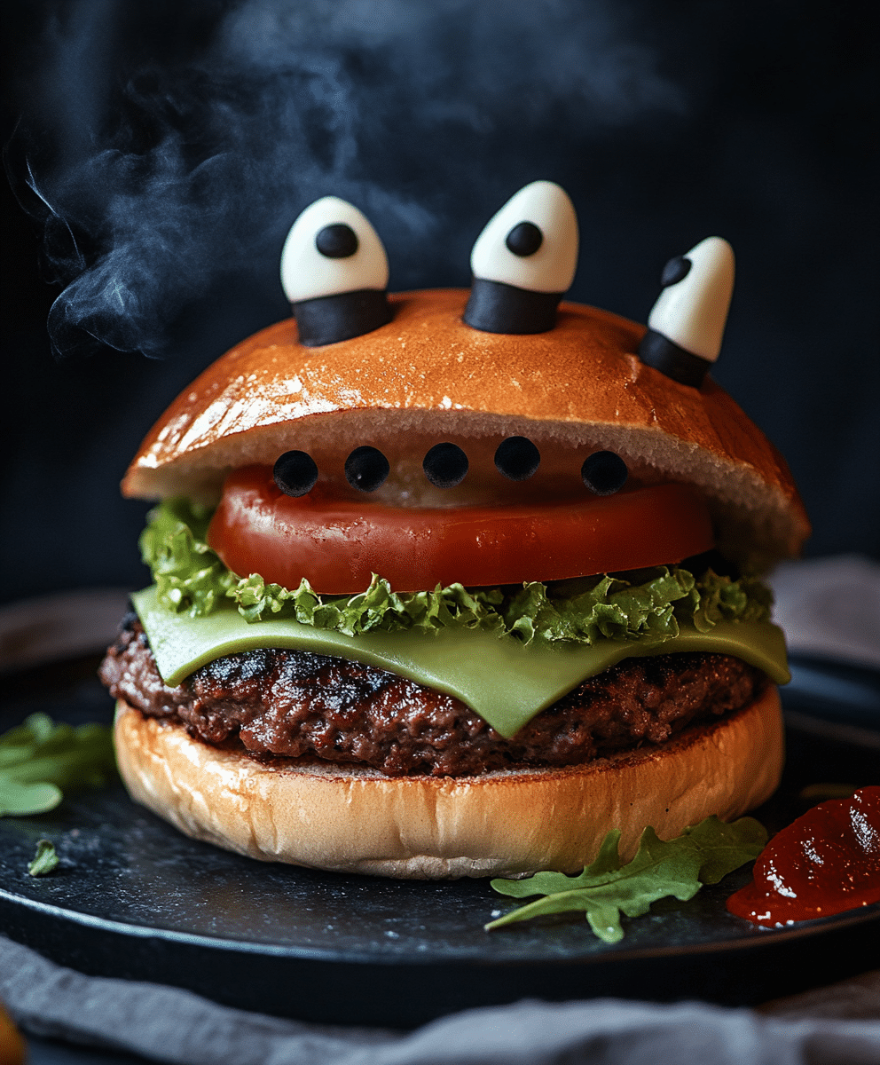 Halloween Monster Burgers Recipe - novayum.com