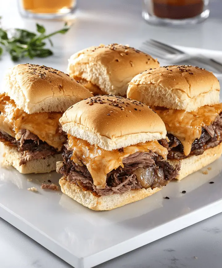 Easy Roast Beef And Cheddar Sliders Recipe - novayum.com
