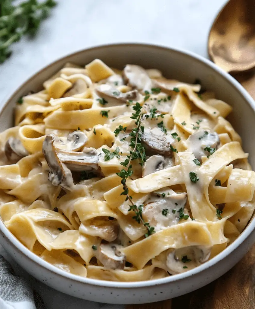 Garlic Mushroom Pasta Recipe - novayum.com