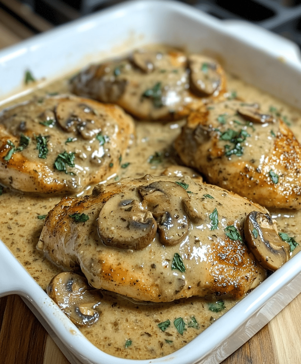 Mushroom Asiago Chicken Recipe - novayum.com