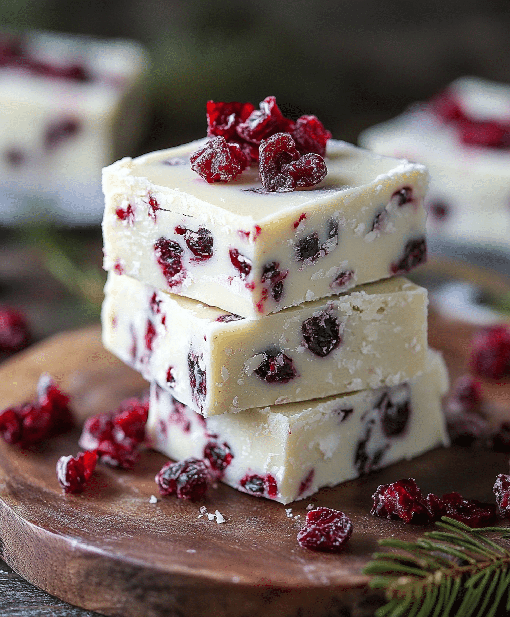 Cranberry White Chocolate Fudge Recipe - novayum.com