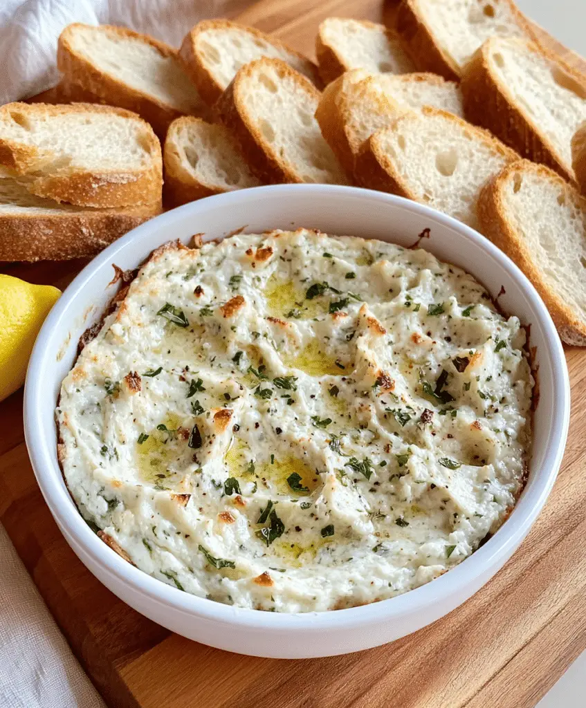 Baked Garlic Bread Dip Recipe - novayum.com