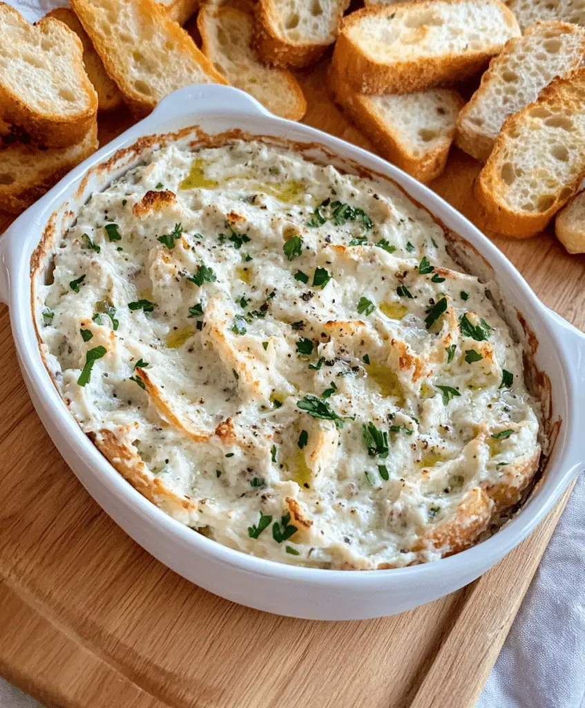 Baked Garlic Bread Dip Recipe - novayum.com