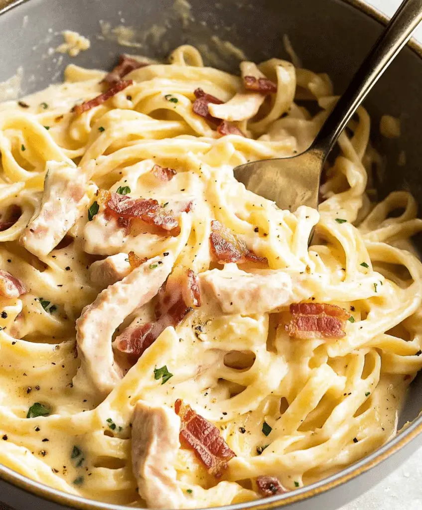 Creamy Bacon Pasta Recipe - novayum.com