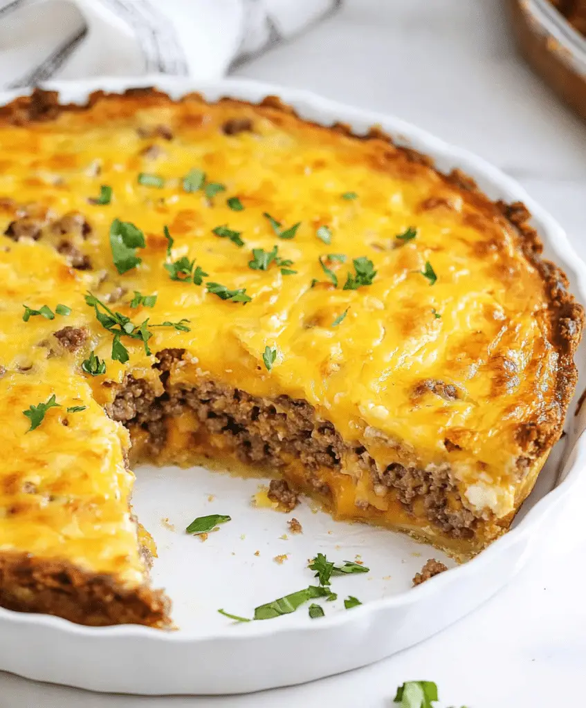 Impossible Cheeseburger Pie Recipe - novayum.com