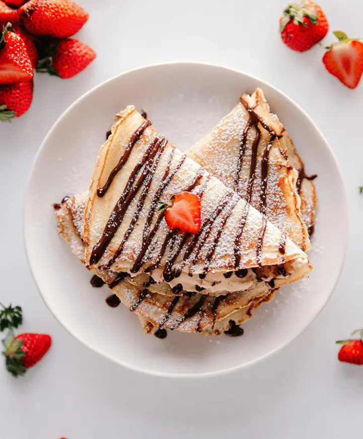 Nutella Cream-filled Crepes Recipe - novayum.com