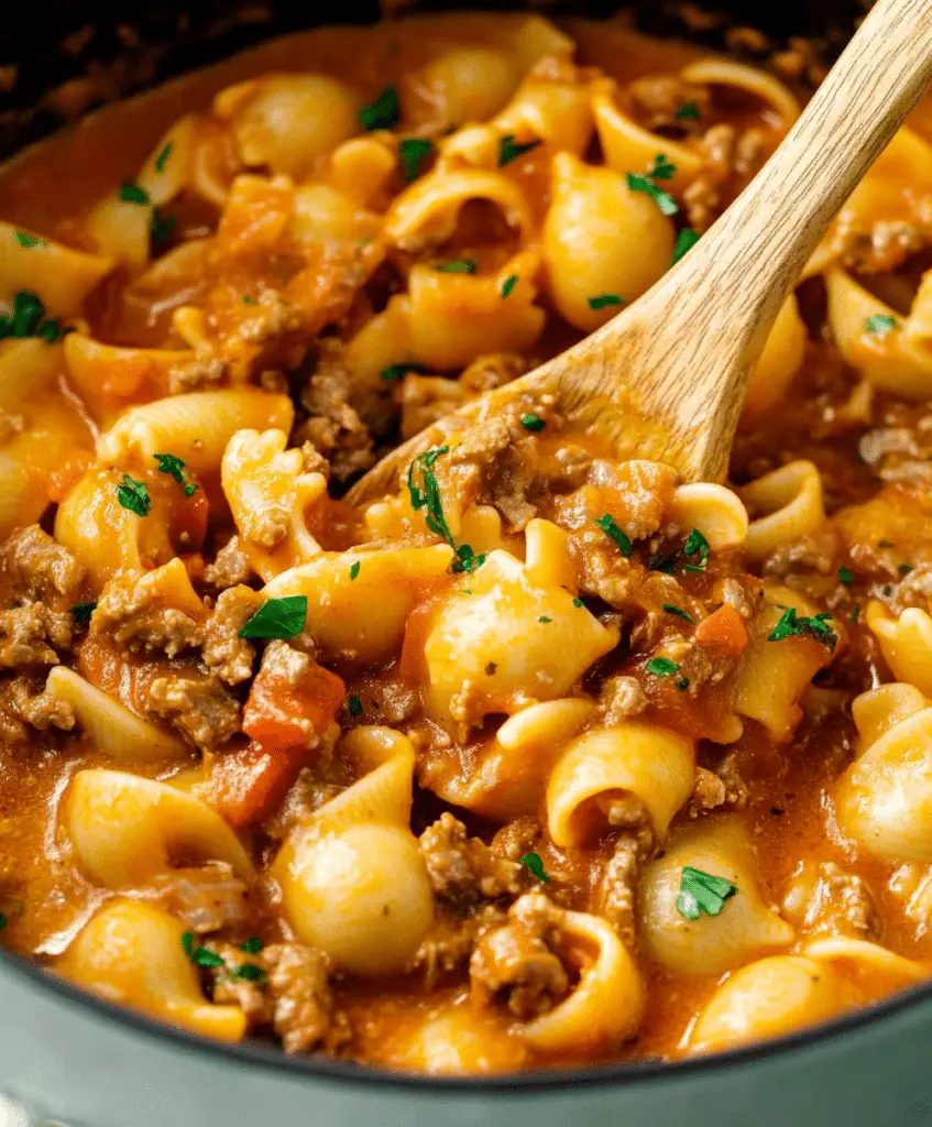 One Pot Beef Taco Pasta Recipe - novayum.com