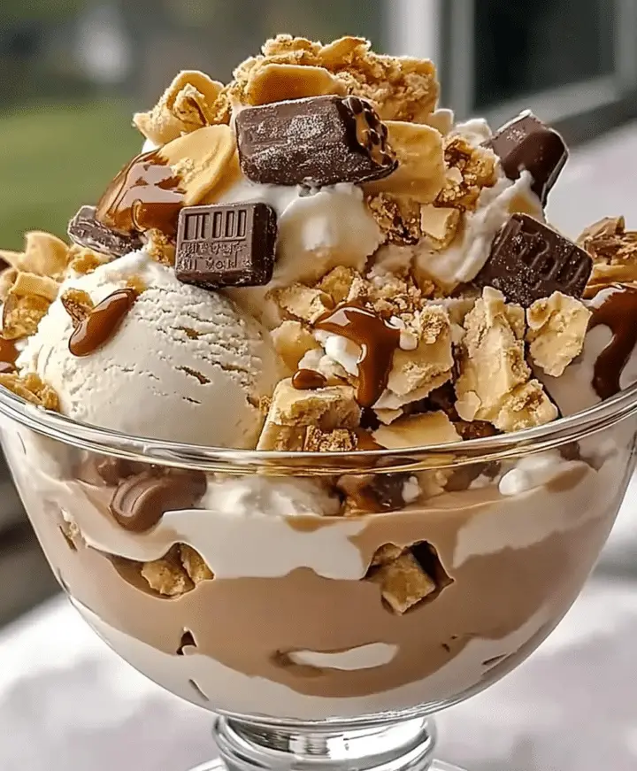 Cookie Dough Snickers & Reese's Ice Cream Recipe - novayum.com