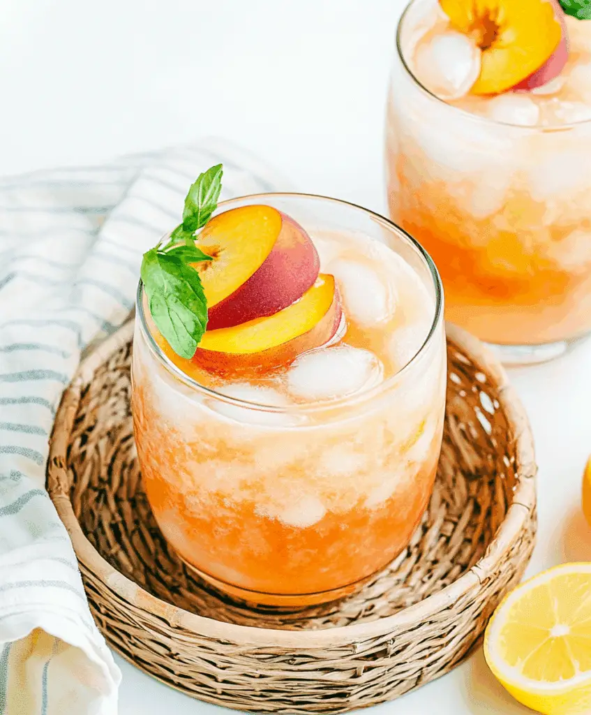 How To Make Peach Lemonade Recipe - novayum.com